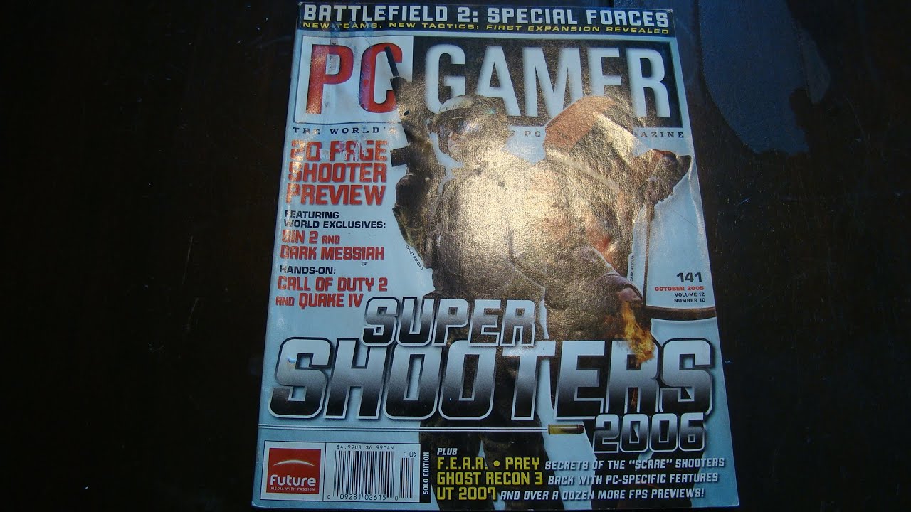 FC+G presents Computer magazine PC Gamer October 2005 Battlefield Call ...
