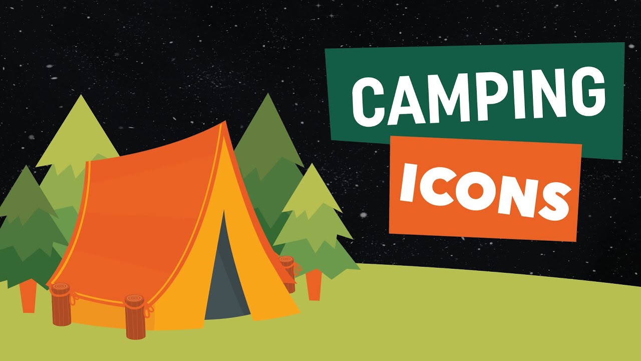 How to make camp Icon Designs FREE COURSE | Adobe Illustrator Tutorial ...
