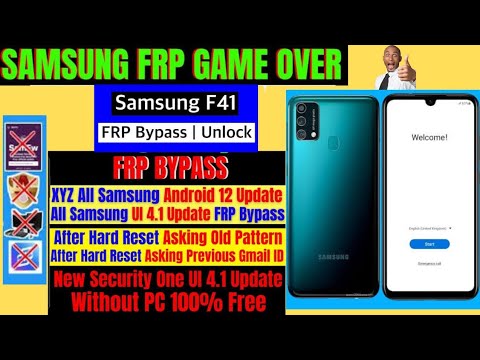 Samsung Galaxy Android 12 FRP Bypass Without Pc || Samsung F41 (F415F ...