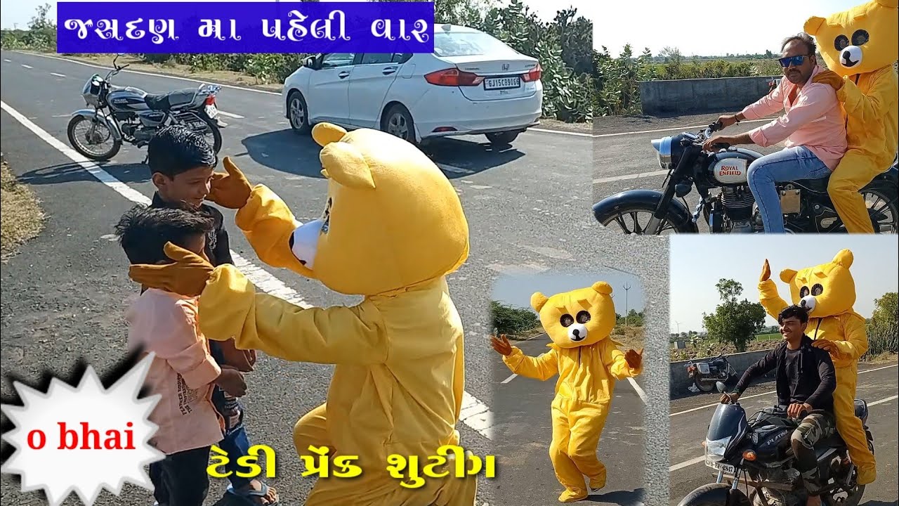 Teddy bear Pranks 😁|| Public Highway Road Teddy pranks video || Fanny ...
