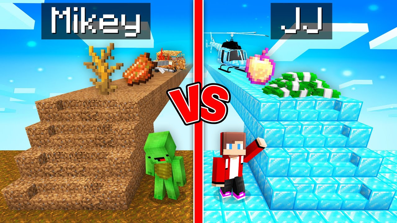 Mikey Poor BRIDGE vs JJ Rich Bridge Survival Battle in Minecraft ? (Maizen) - YouTube