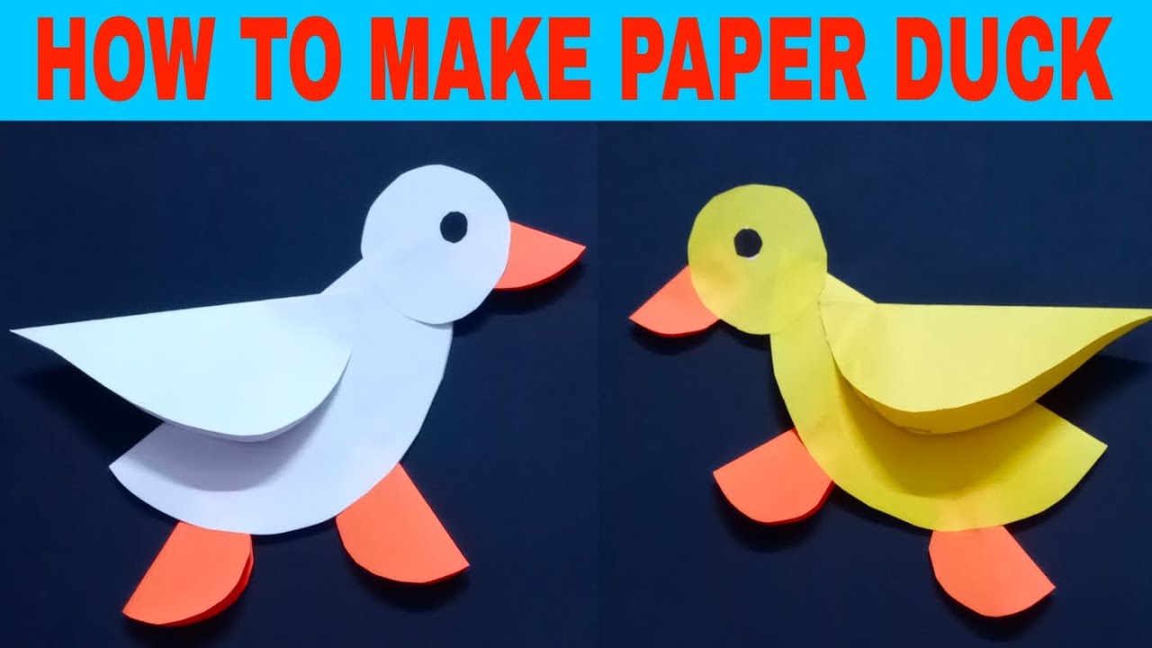 HOW TO MAKE BEAUTIFUL PAPER DUCK | PAPER BIRDS | DIY PAPER CRAFT|SCHOOL ...