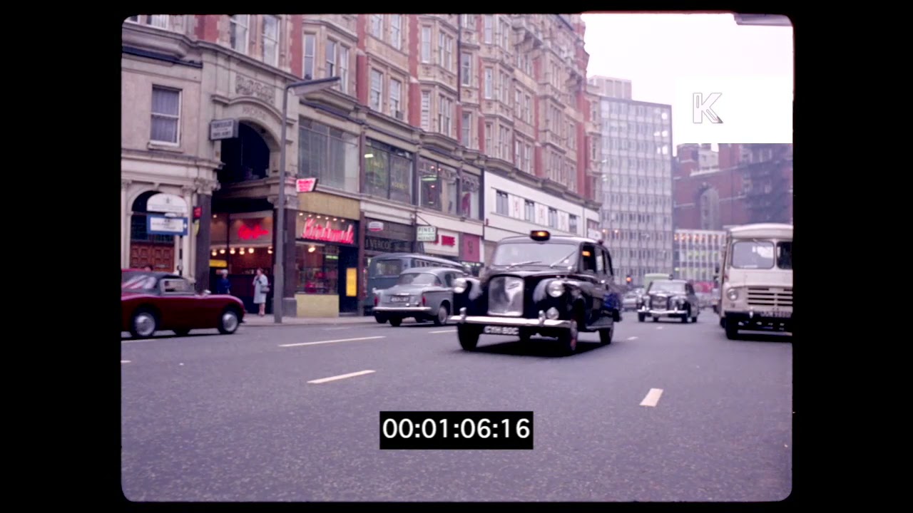 1960s London, Busy Street Traffic, 35mm - YouTube