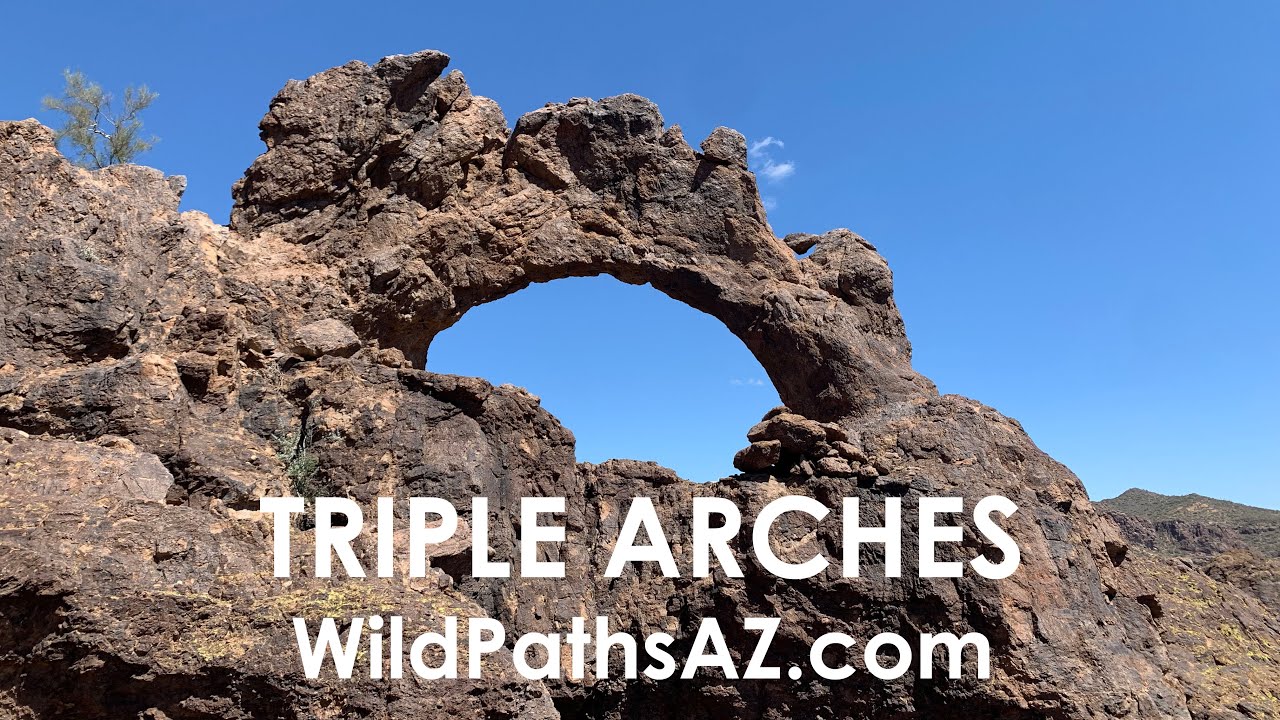 Triple Arches Goldfield Mountains Arizona - YouTube