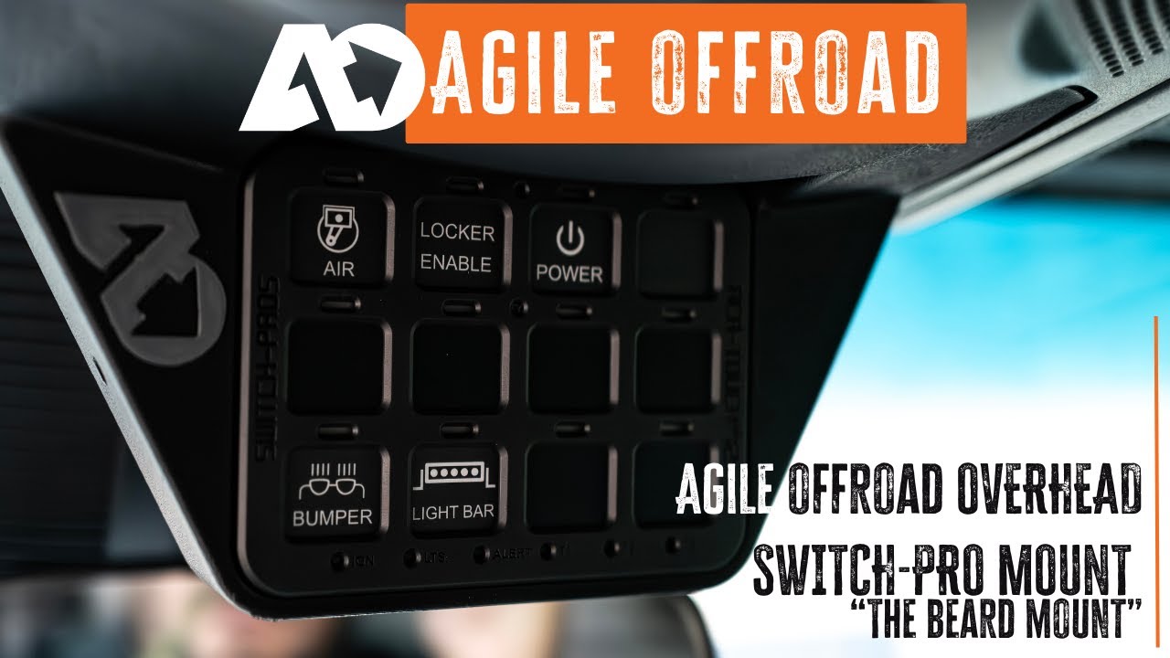 INTRODUCING The Agile Offroad Overhead Switch-pros 'Beard' Mount! - YouTube