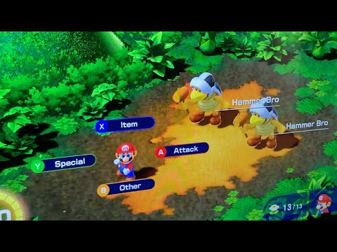 Super Mario RPG Switch Remake Mario VS. Hammer Bros Battle - YouTube