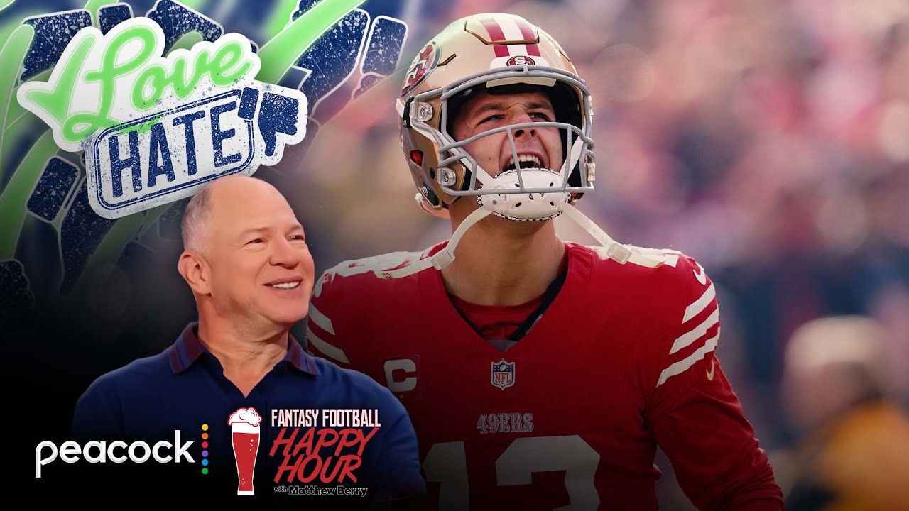 Berry's Week 15 QB Love/Hate: Brock Purdy, Jared Goff | Fantasy ...