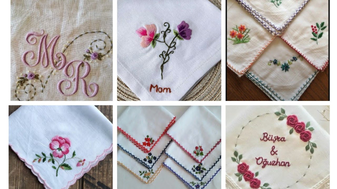 Rumal Ka New Design|| // Fancy Handkerchief Embroidery designs ️ - YouTube