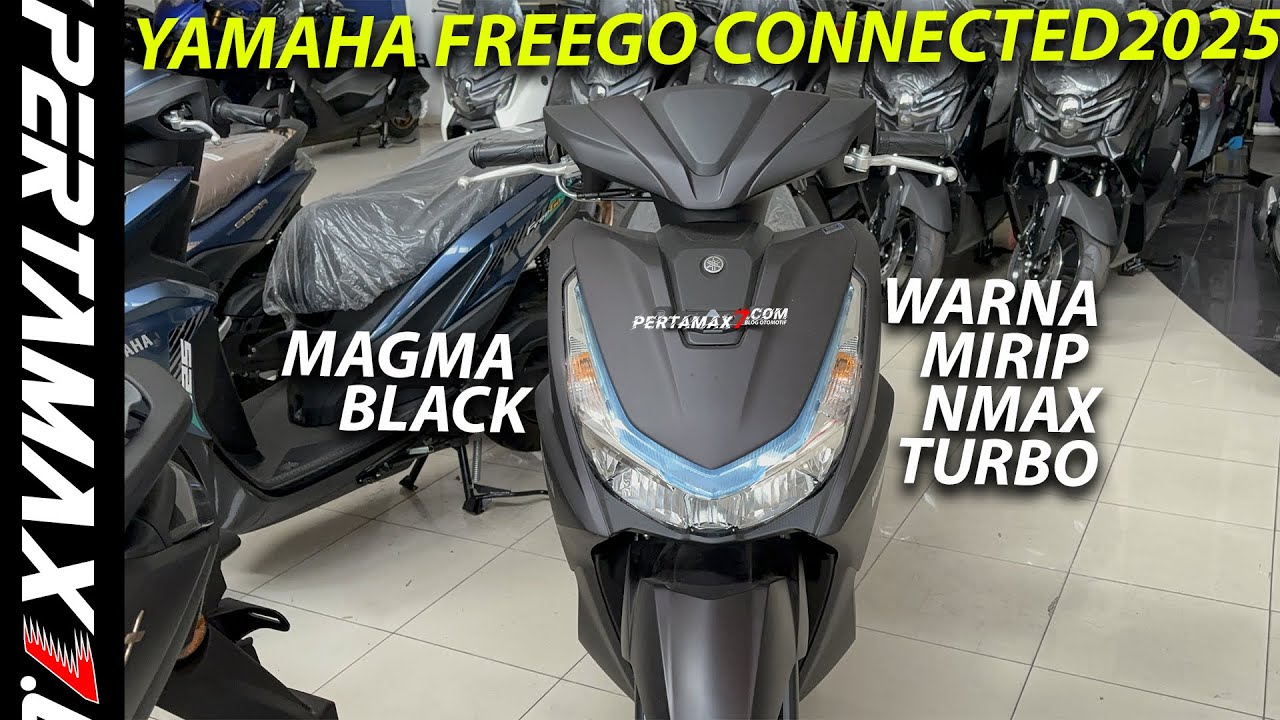 REVIEW Yamaha Freego S 125 Connected 2024 Warna Magma Black Macam NMAX ...