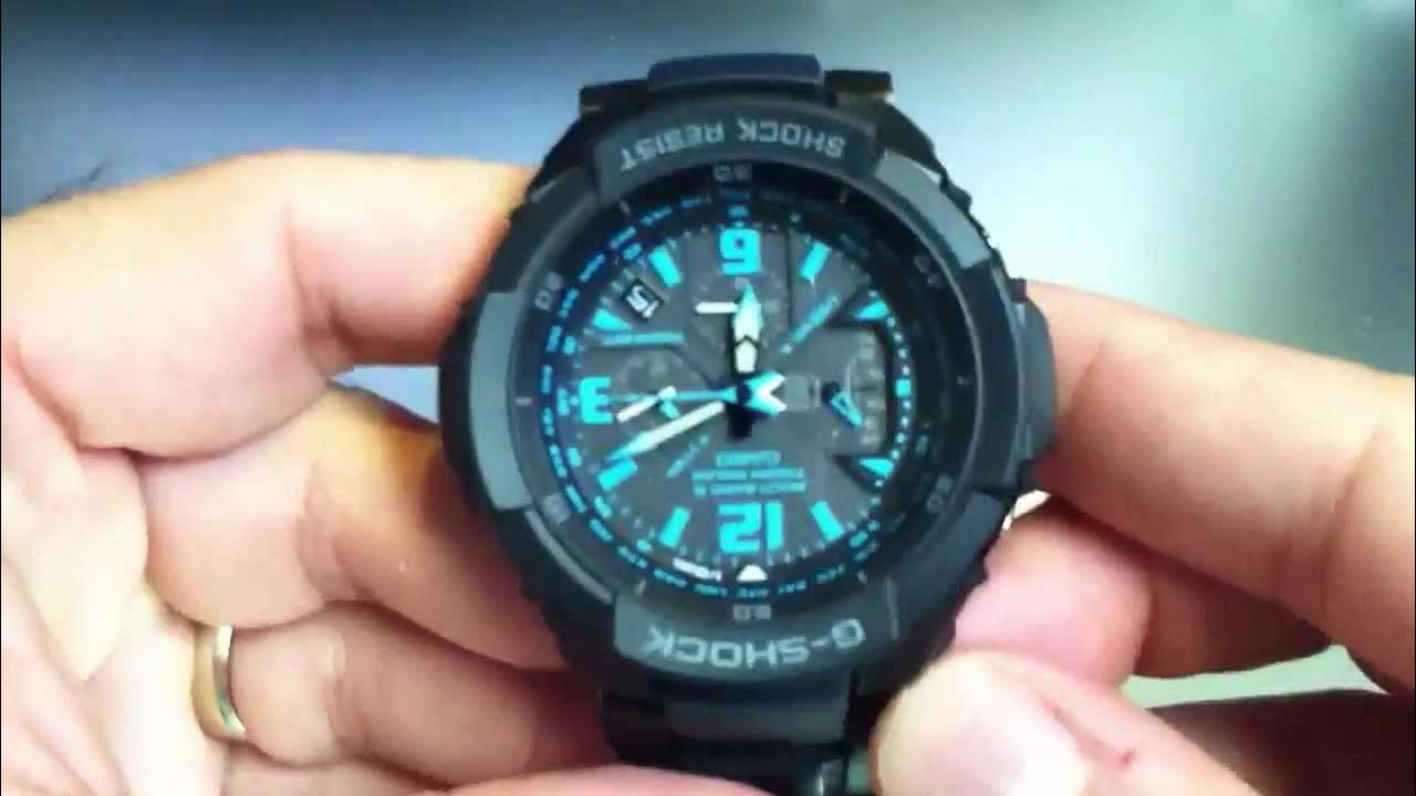 Casio G-Shock G-aviation GW3000BD-1A Solar Atomic Watch - YouTube