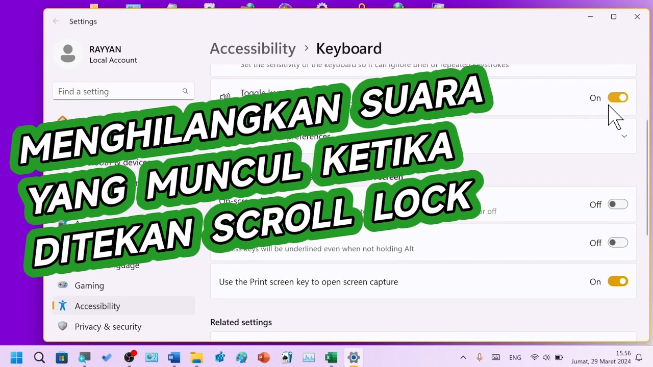 Cara Menghilangkan Suara Yang Muncul Ketika Ditekan Tombol Scroll Lock ...
