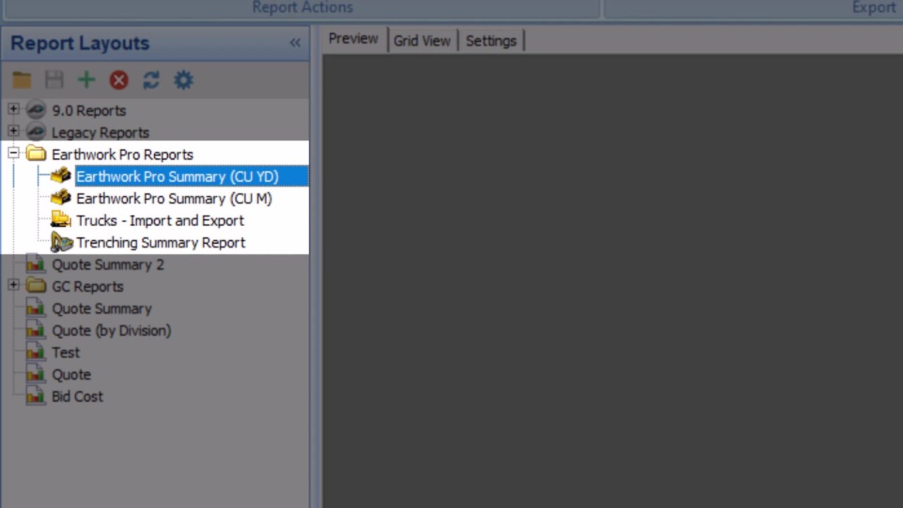 Earthwork Pro - Earthwork Pro Reports - YouTube