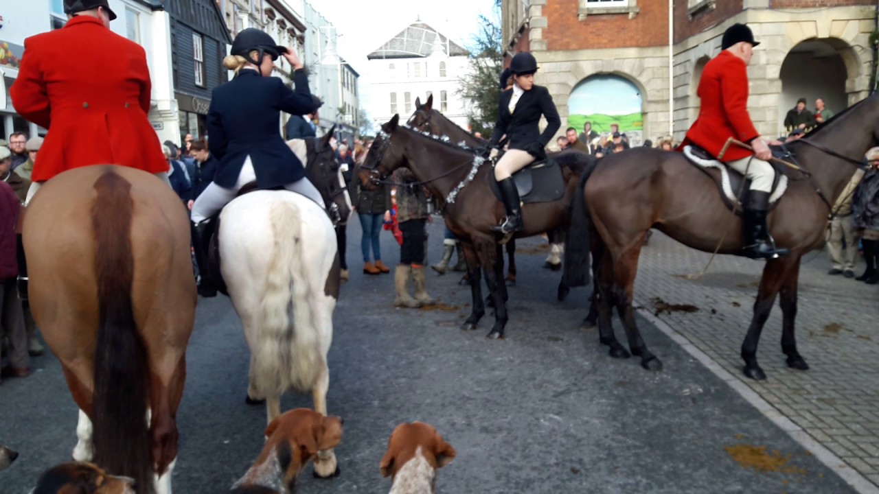 Torrington boxing day hunt hounds - YouTube