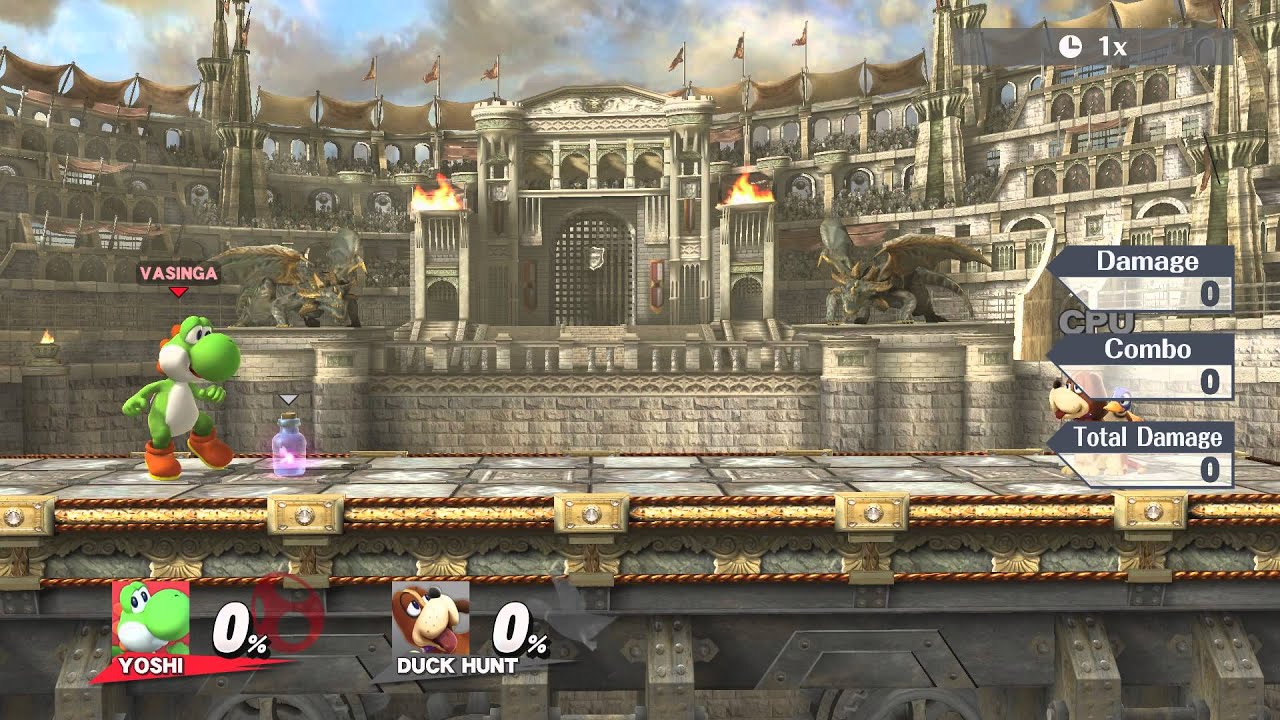Smash for Wii U: Brawl Yoshi idle animation leftover - YouTube