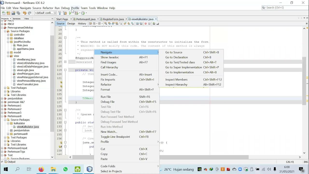 Java GUI Penjumlahan 2 Angka - YouTube