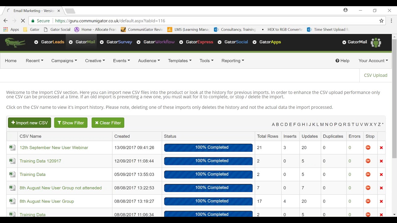 New User Training: CSV Import - YouTube
