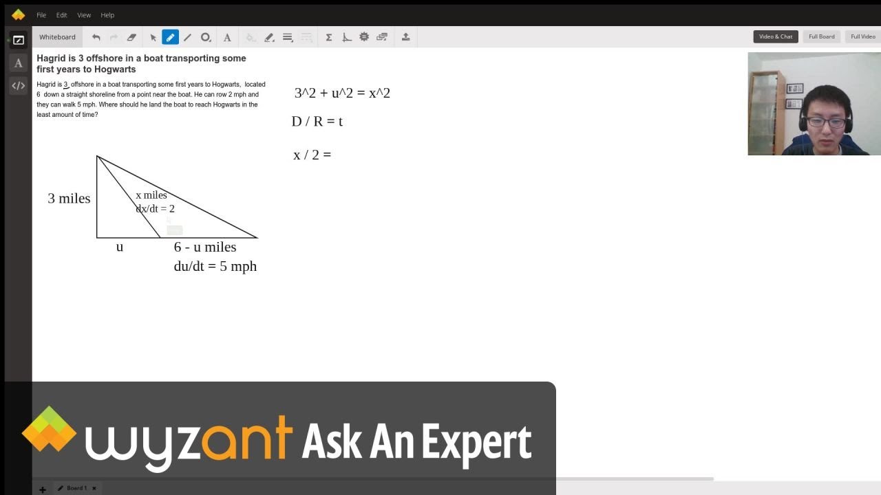 Calculus: Minimum Time of Swimming and Walking - YouTube