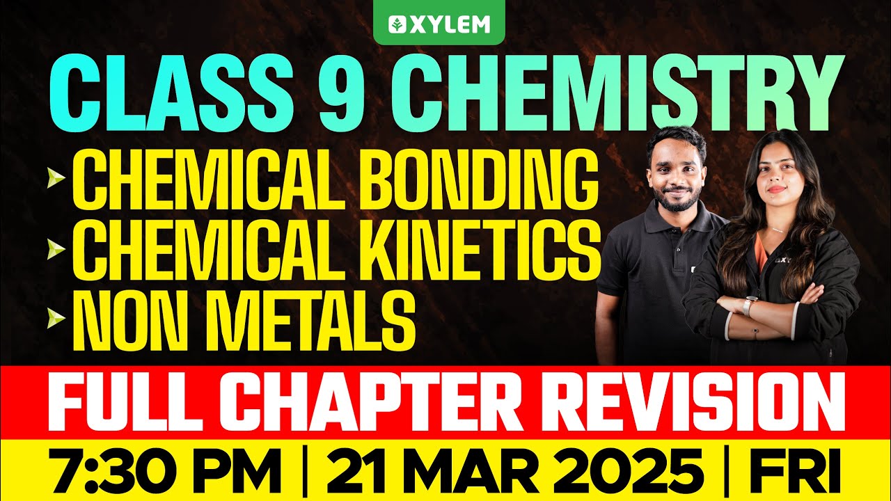 Class 9 Annual Exam | Chemistry | Chemical Bonding / Chemical kinetics ...