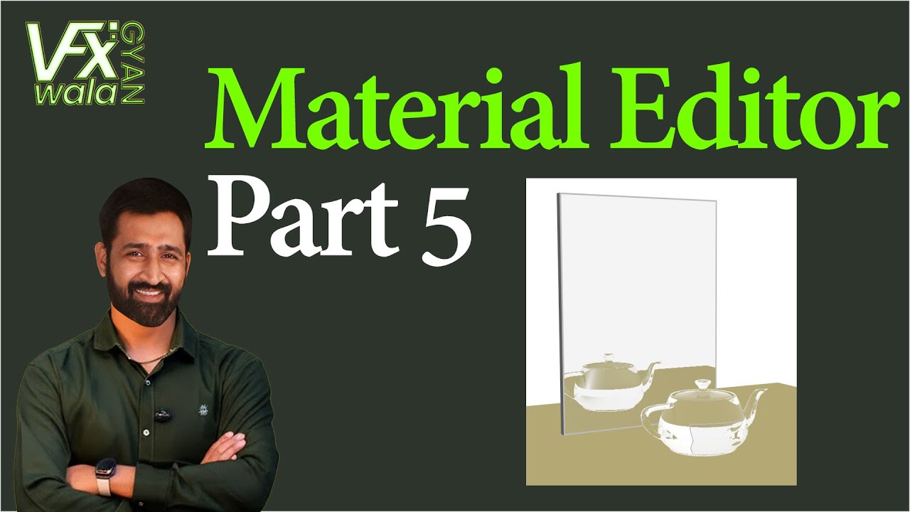 glass and Mirror in 3ds Max | Beginner’s Material Guide - YouTube