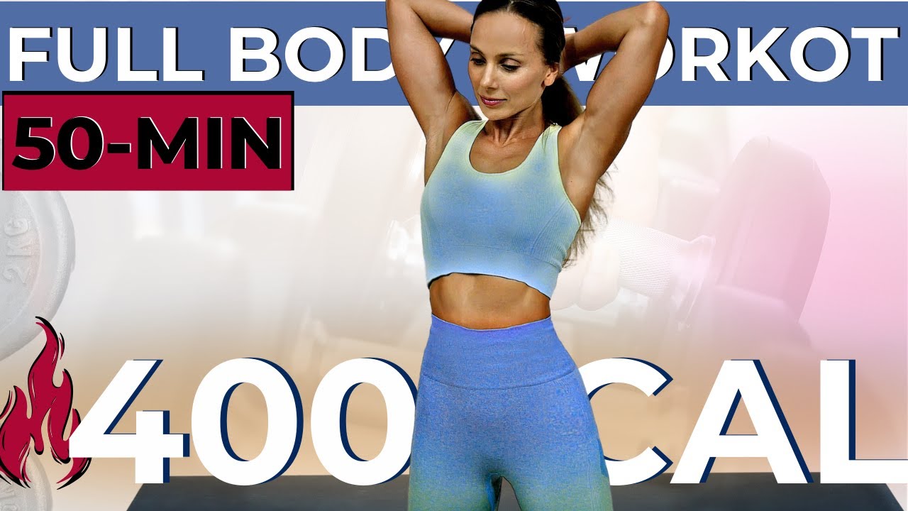 50-MIN FULL BODY WORKOUT WITH RESISTANCE BAND (pilates-inspired low ...