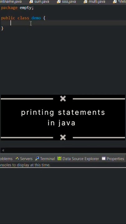 printing statements in java #viralvideo #java #shorts #youtubeshorts #youtube - YouTube