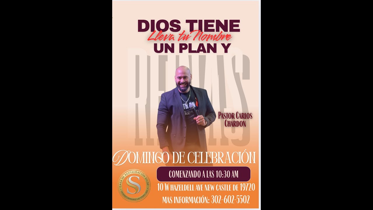 Dios tiene un plan y tiene tu nombre Pastor Carlos Chardon - YouTube