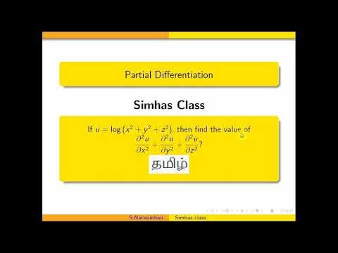 Partial differentiation - Problem 5 - YouTube