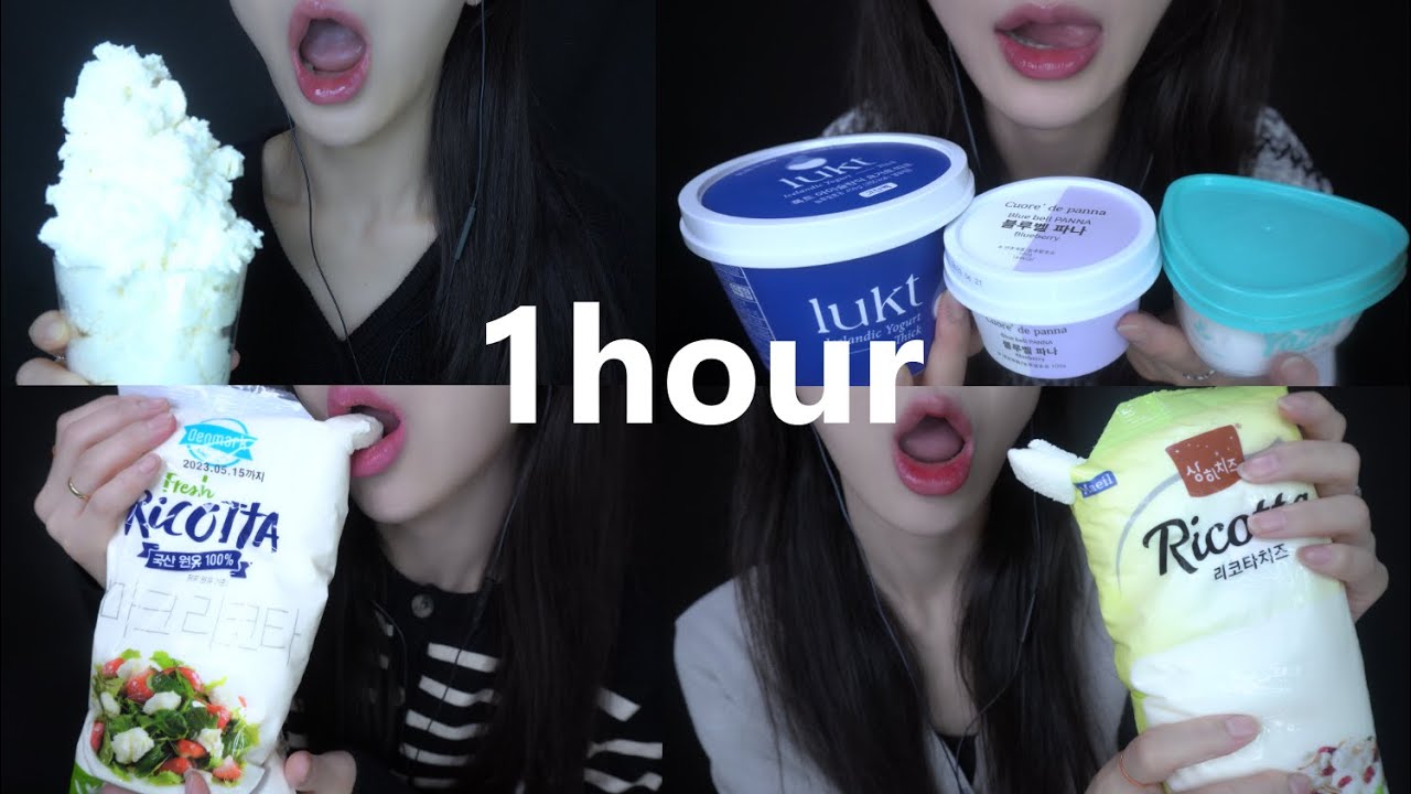 ASMR 2023연말결산 하얀 음식 모음집 1시간 A collection of white food to celebrate the ...