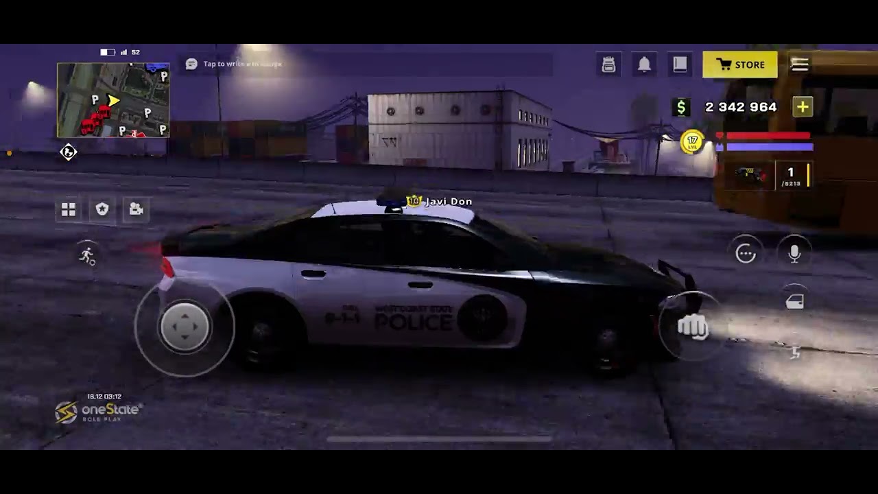 One state Rp:PD patrol Ride Along and provide backup for fellow officer ...