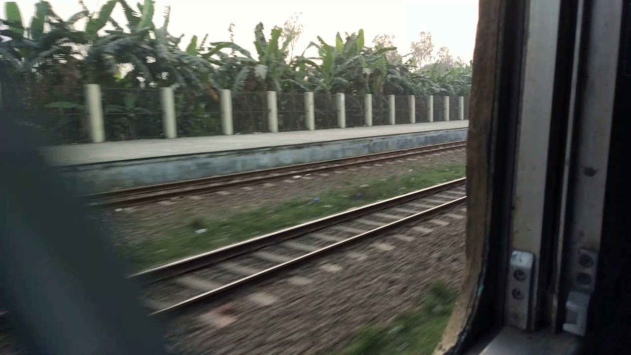 Kalni Express Crossing Pubail Railway Station - YouTube