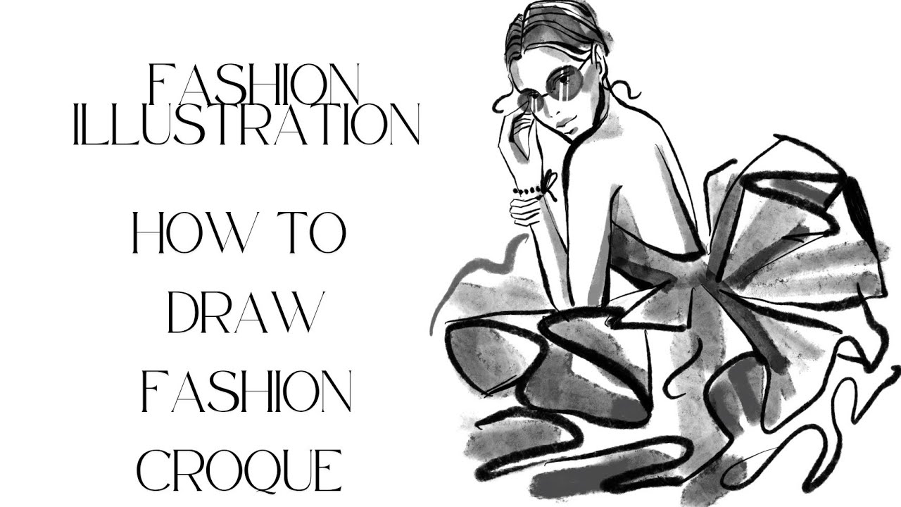 How To Draw Fashion Croque|Fashion Illustration - YouTube