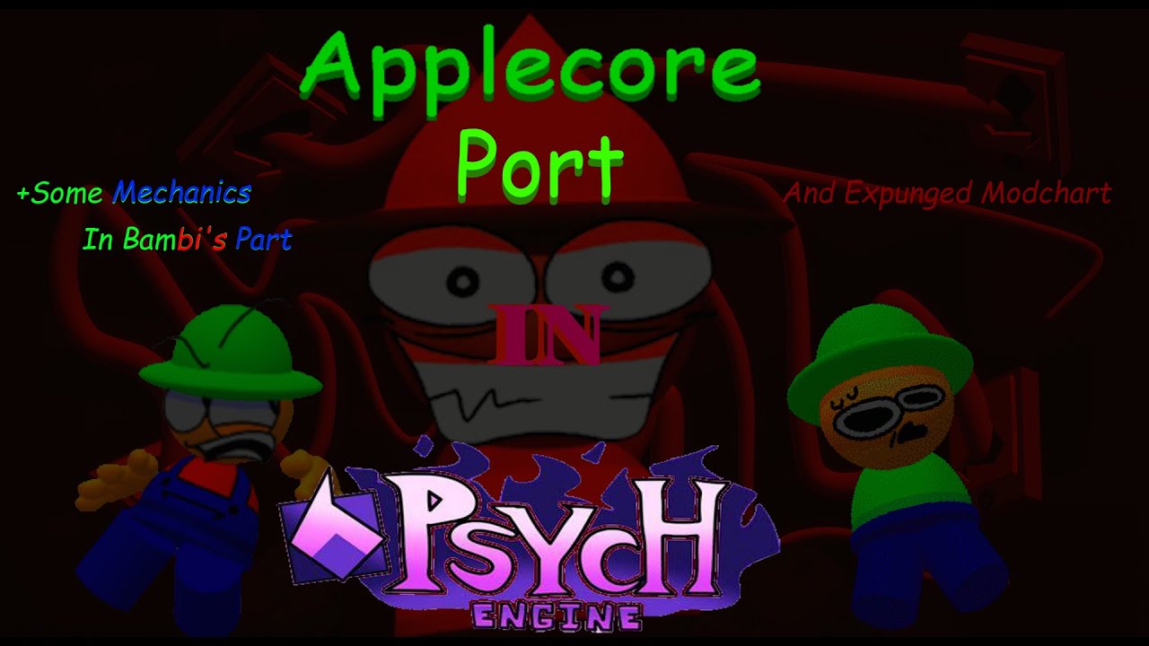 FNF: Applecore Port in Psych Engine! (Golden Apple) - YouTube