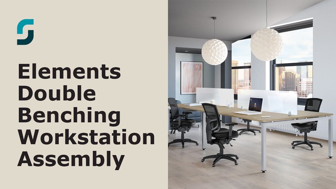Elements Double Benching Workstations Assembly Instructions - YouTube
