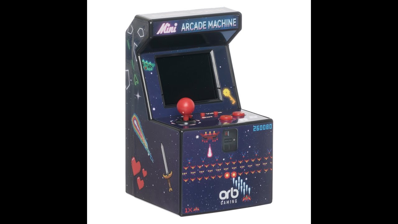 CONSOLA MINI ARCADE MACHINE - YouTube