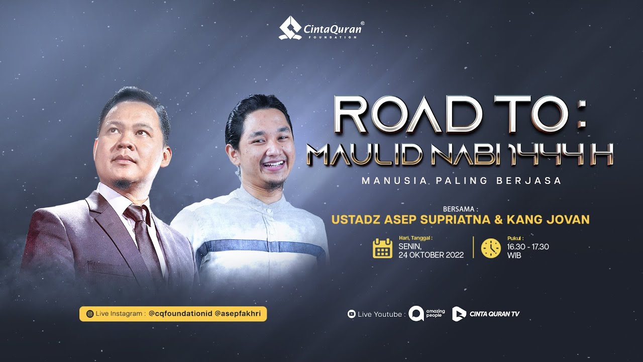 Road To Maulid Nabi 1444 H - Manusia Paling Berjasa | bersama Ust Asep ...