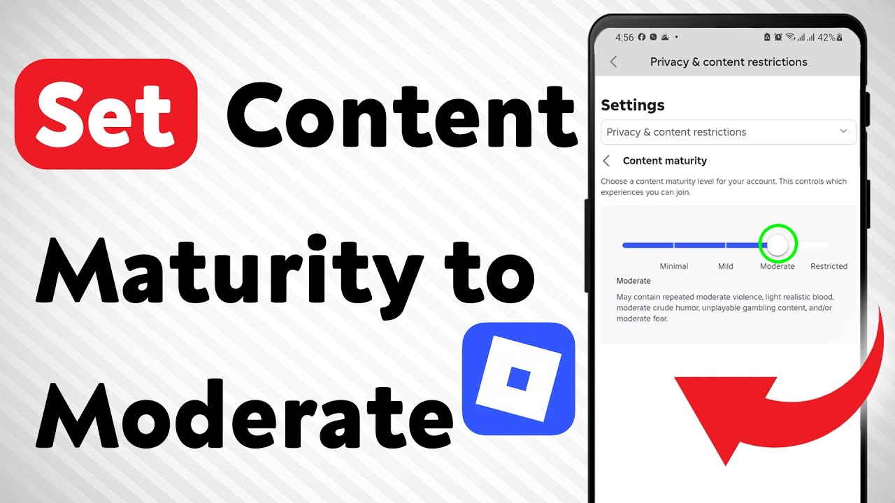 How to Set Content Maturity to Moderate on Roblox Mobile (Updated ...