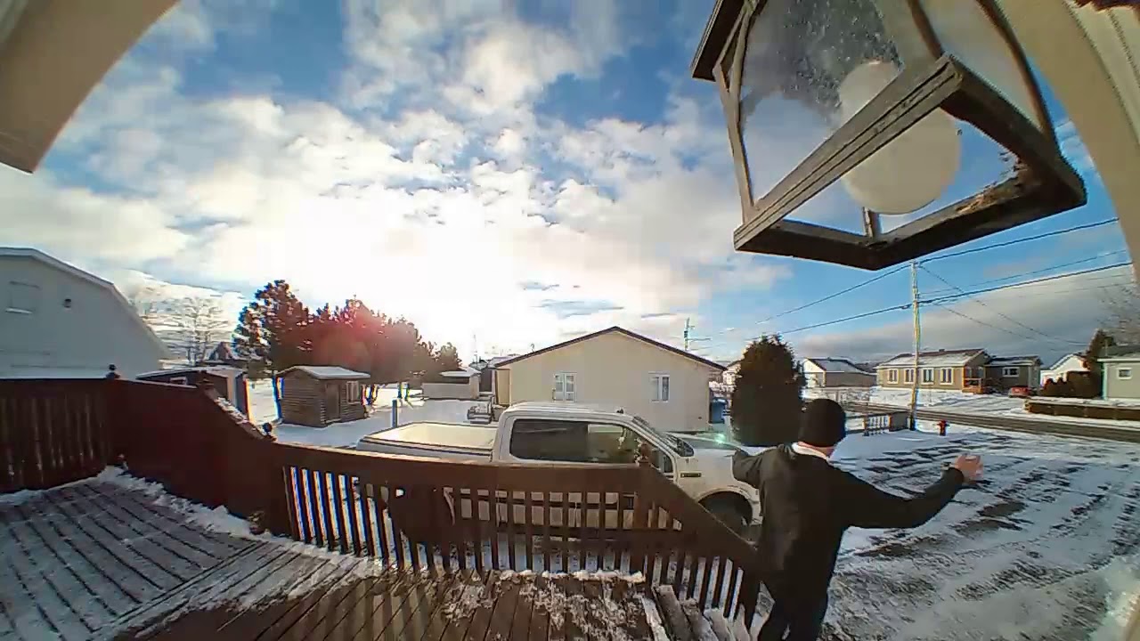 Almost fall funny Security Camera Fail - YouTube