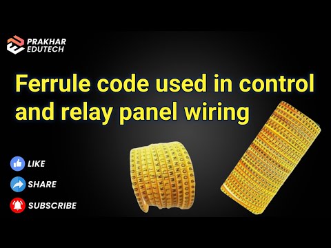 Ferrule code used in control and relay panel wiring of electrical sub ...