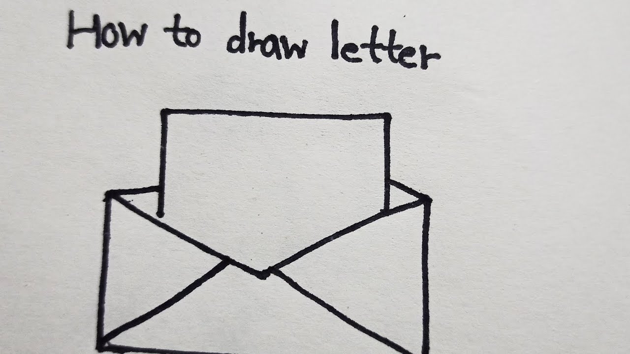 How to draw Letter ️💌/simple Easy drawing letter ️#youtube #shorts # ...