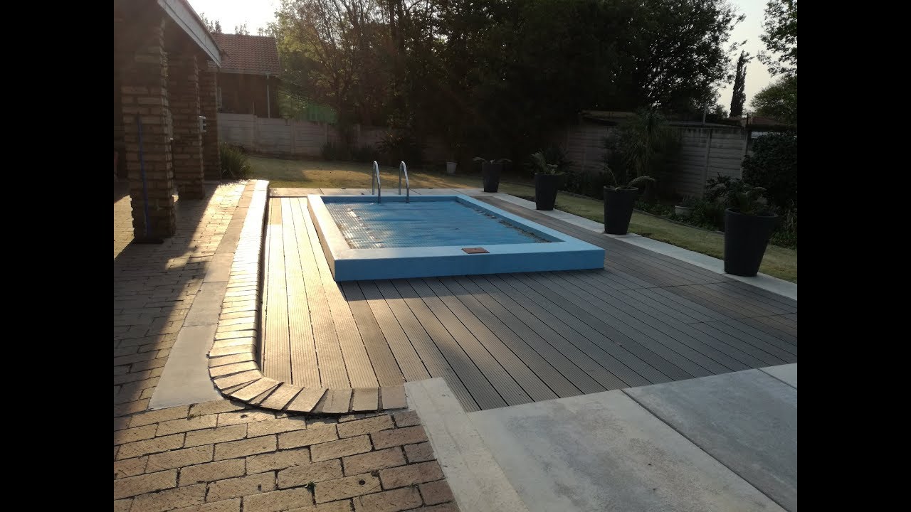 Building a new swimming pool in a old one - YouTube