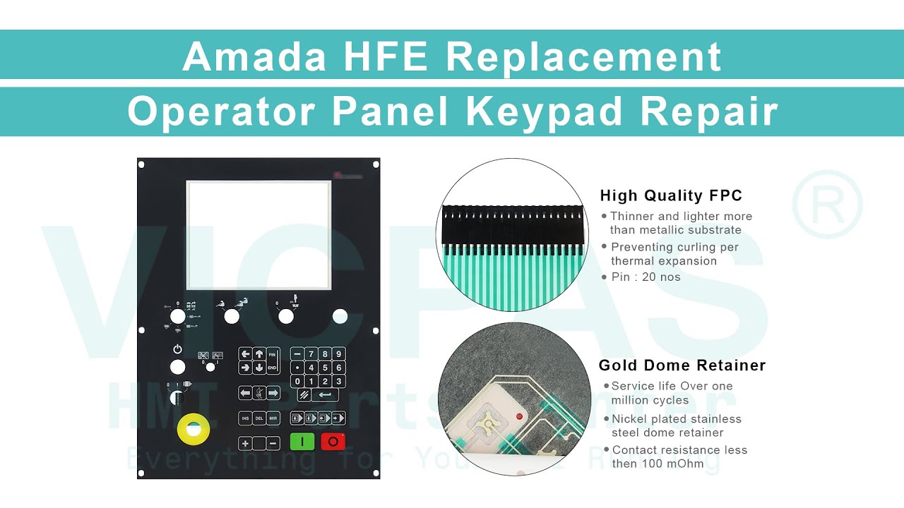 Amada HFE Membrane Keypad Replacement Repair - YouTube