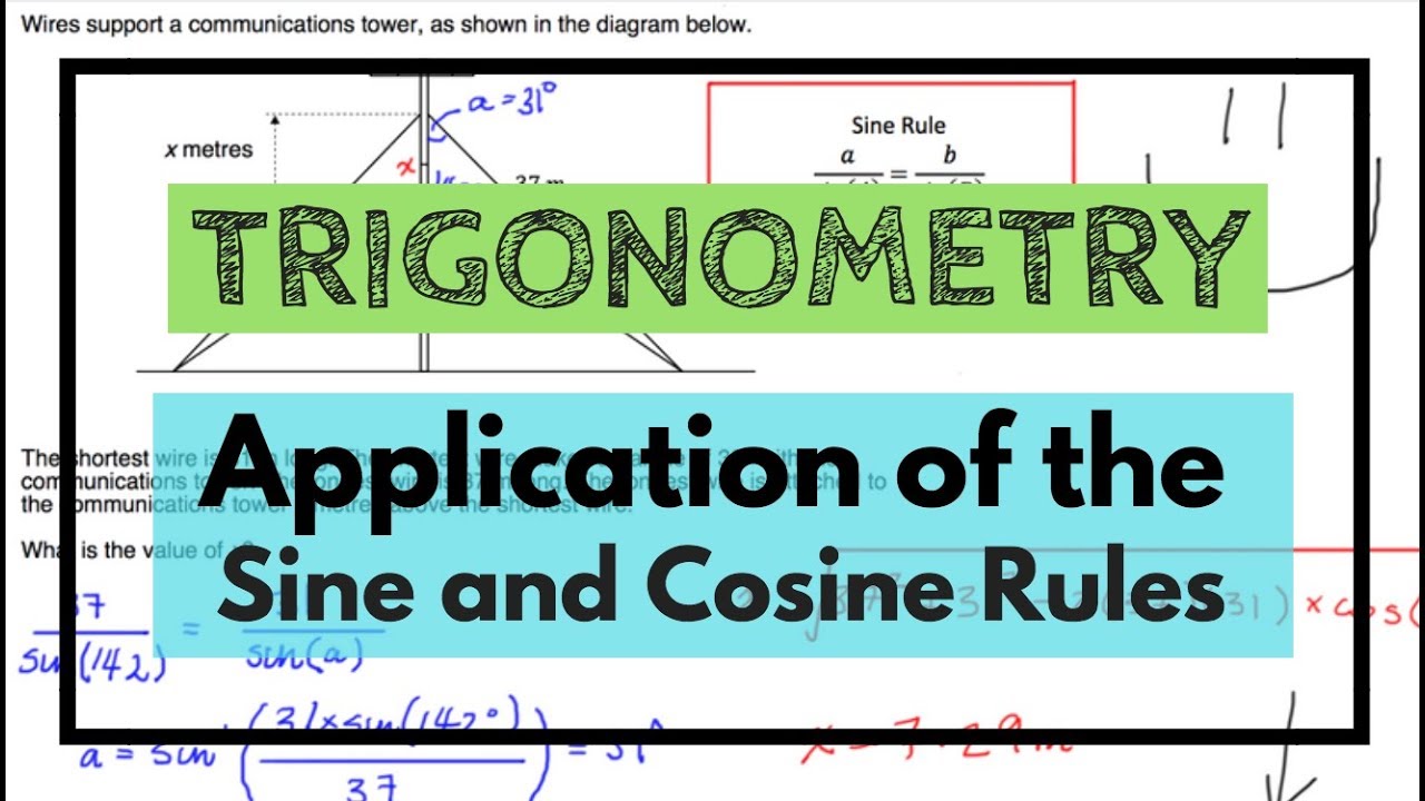 TRIGONOMETRY - Application of the Sine and Cosine Rules - YouTube