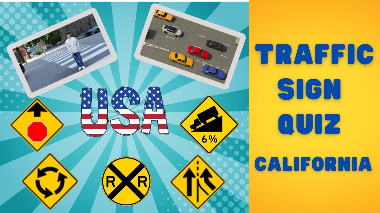 Traffic Signs Test | US California DMV Test - YouTube