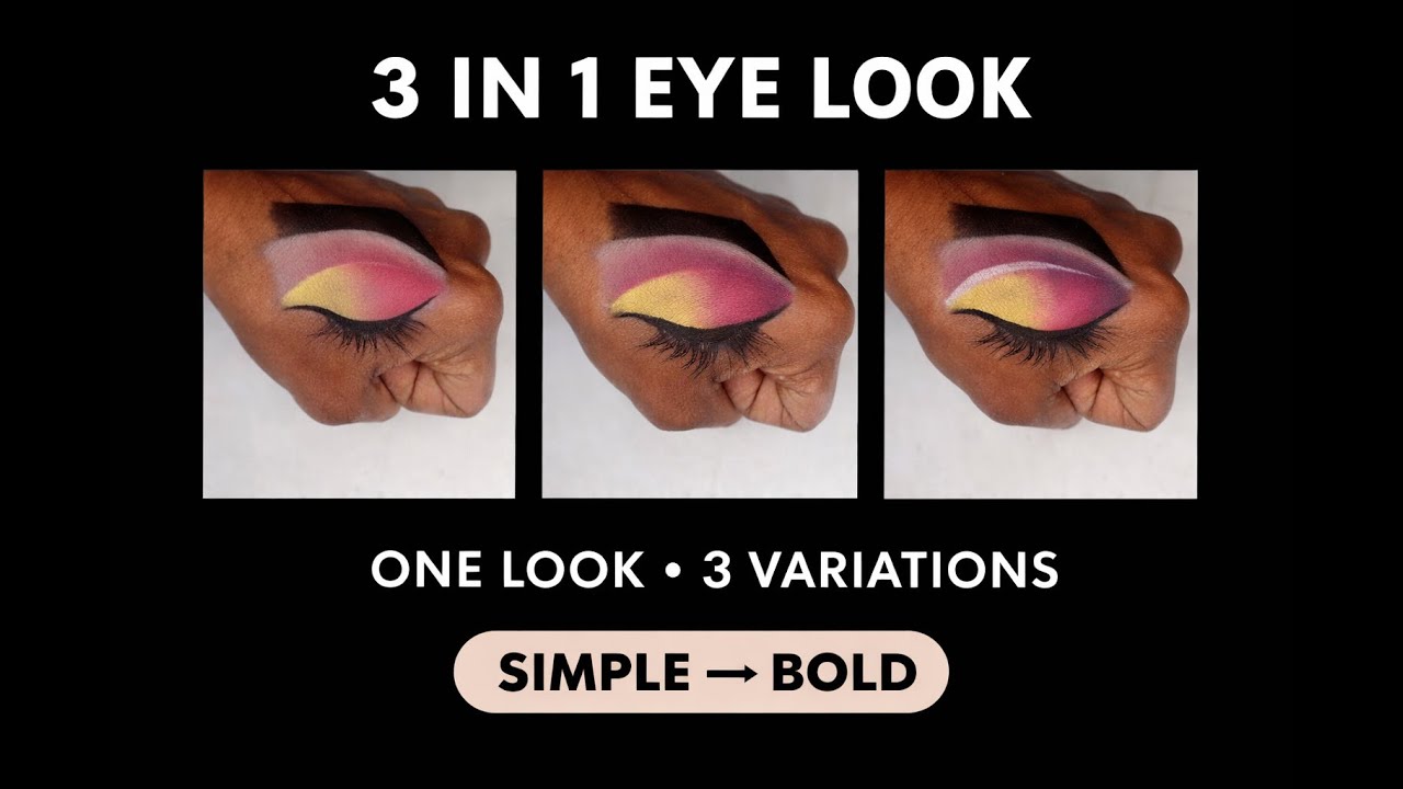 3 in 1 Eye Makeup Look 😍 | Single Eye Look with 3 Variations - YouTube