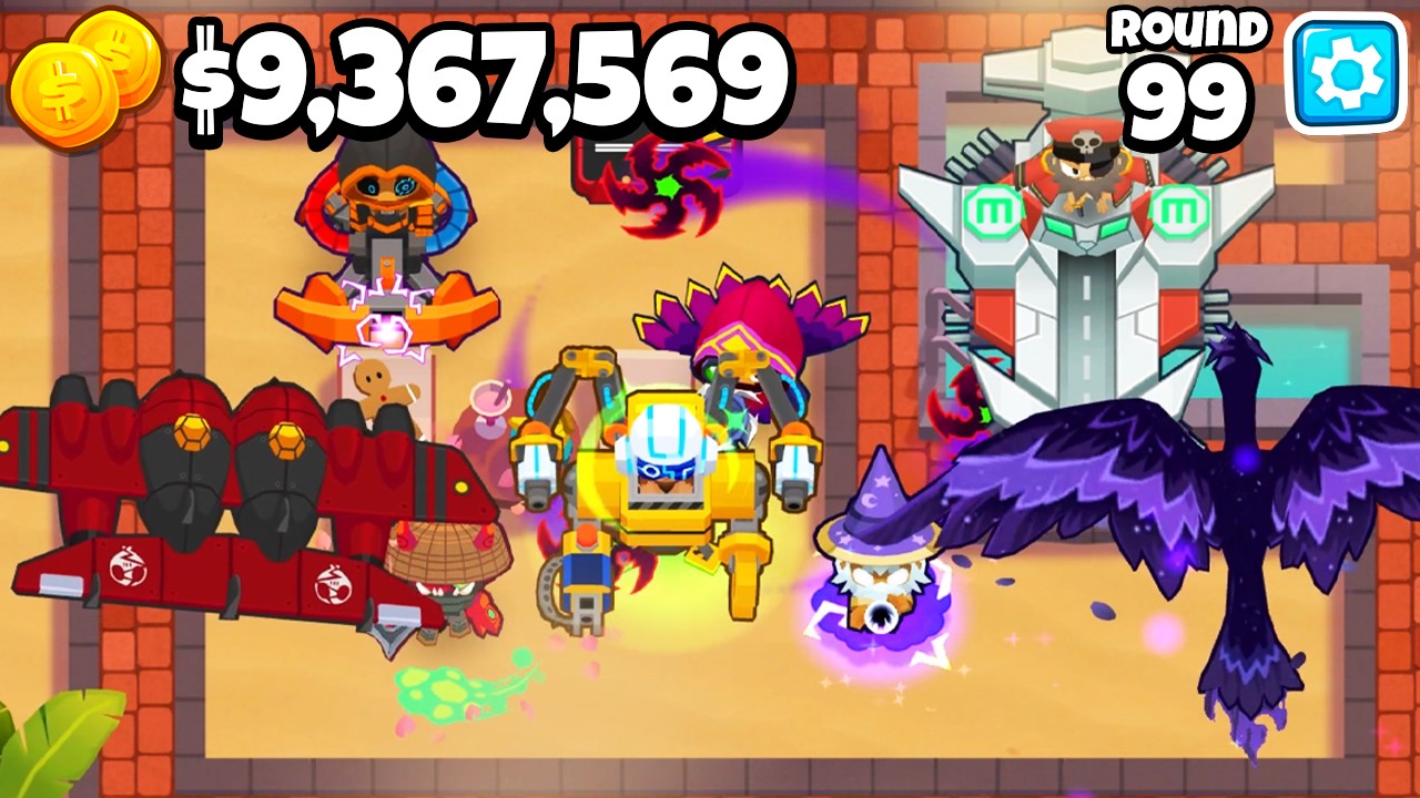 $9,367,569 at Round 99 With NO MODS?! | Best Farming Strategy in BTD 6 ...