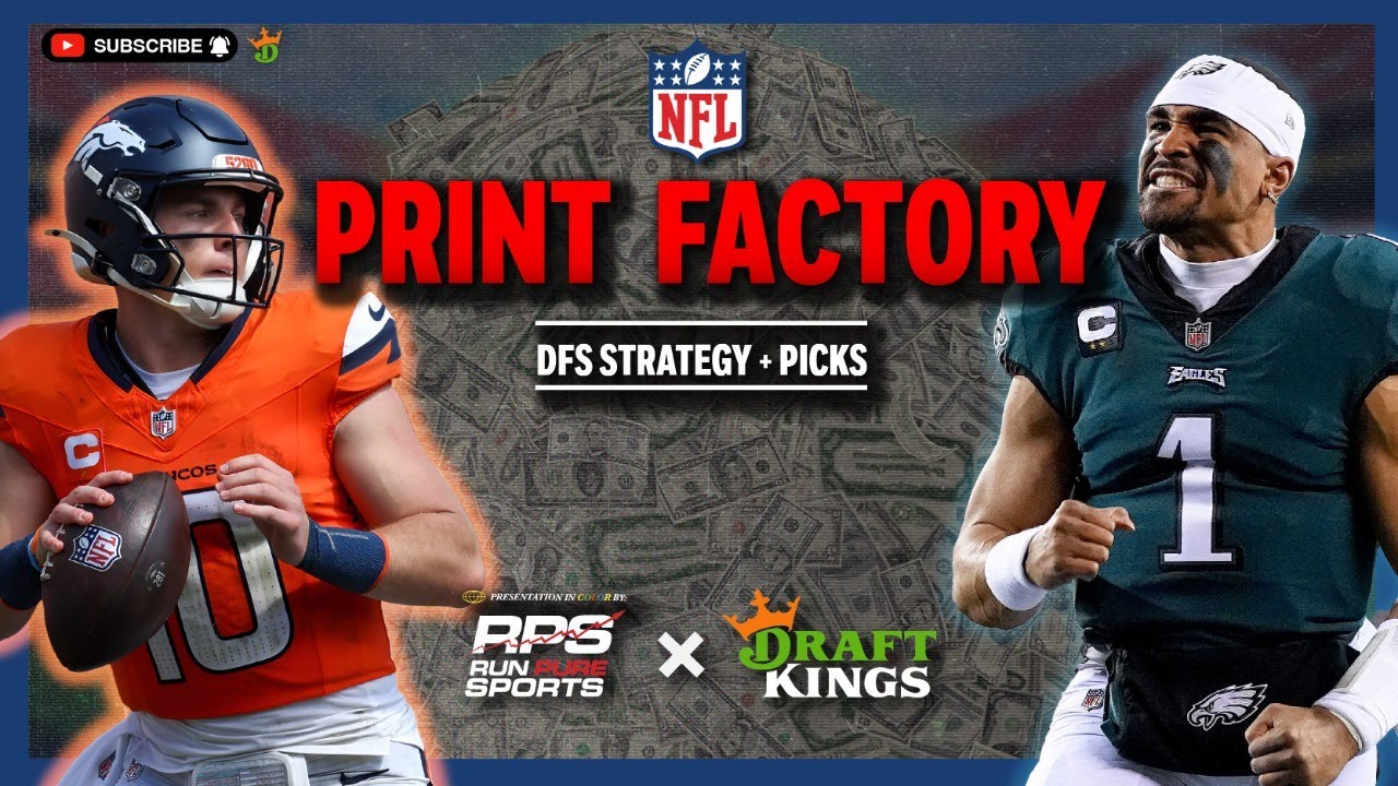 NFL DFS Strategies | WEEK 5 | 10/1 - NFL Print Factory - YouTube