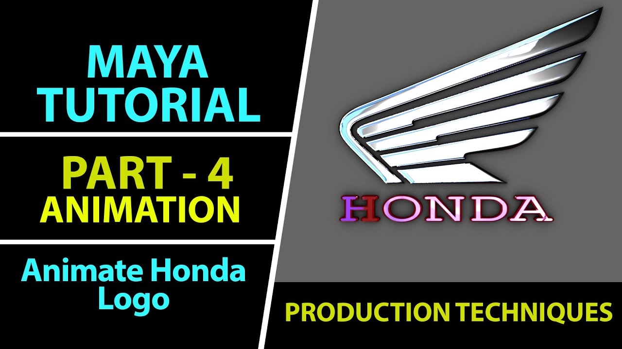 Maya 2016 Tutorial | Animated Honda Logo - PART 4 - Animation - YouTube