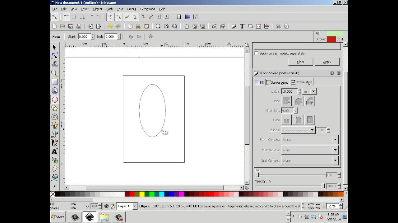 0105 Inkscape (Drawing out Shapes and hotkeys) - YouTube