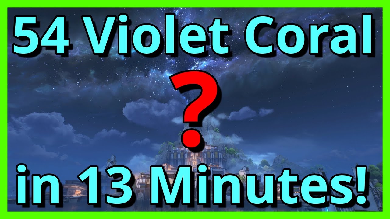 54 Violet Coral in 13 Minutes - YouTube