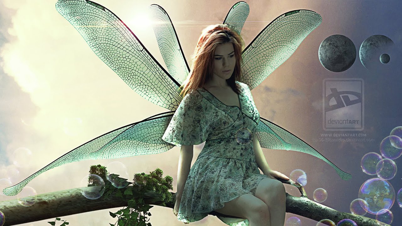 Tutorial-Adobe © Photoshop® Manipulation-Flying Fairy - YouTube